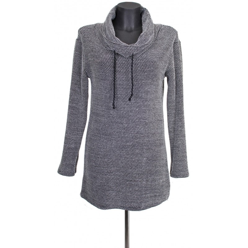 PULL CHINE COL BOULE 1601 - www.grossiste-pret-a-porter.com