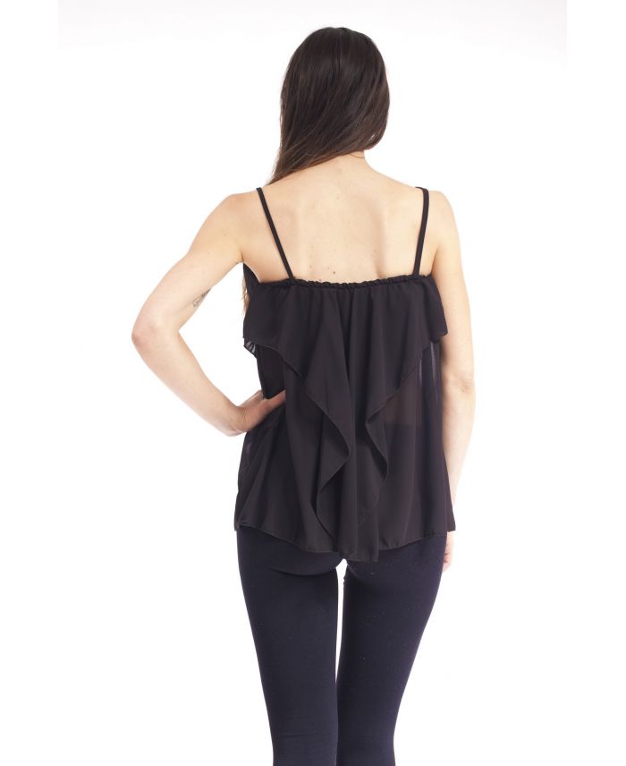 TOP STRASS S9159 NOIR - www.grossiste-pret-a-porter.com